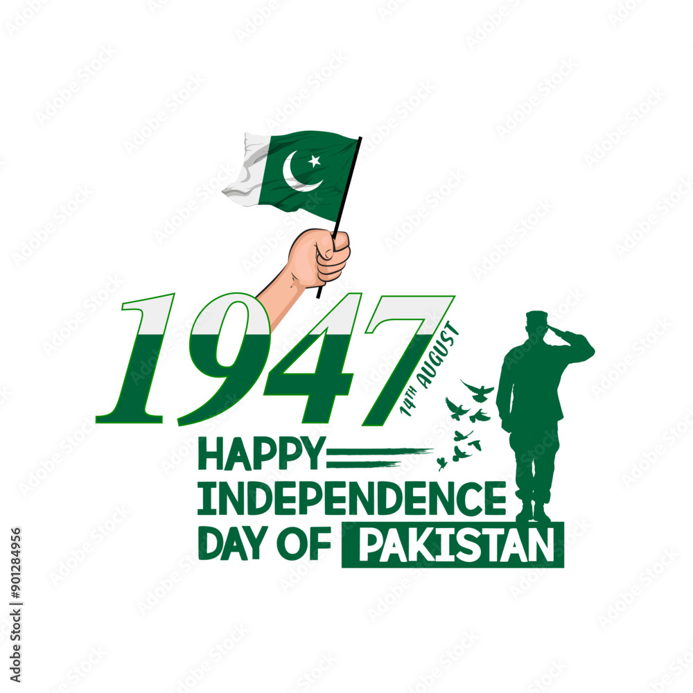 Pakistan Independence Day Creative Design concept 14 August 1947 ...