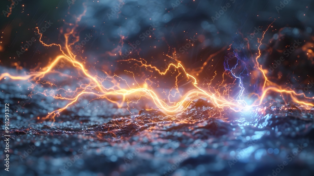 Electrifying Electric Spark Effects on Transparent Background for ...