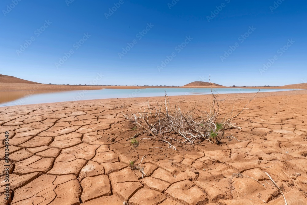 A depiction of parched conditions during an emergency response in high ...