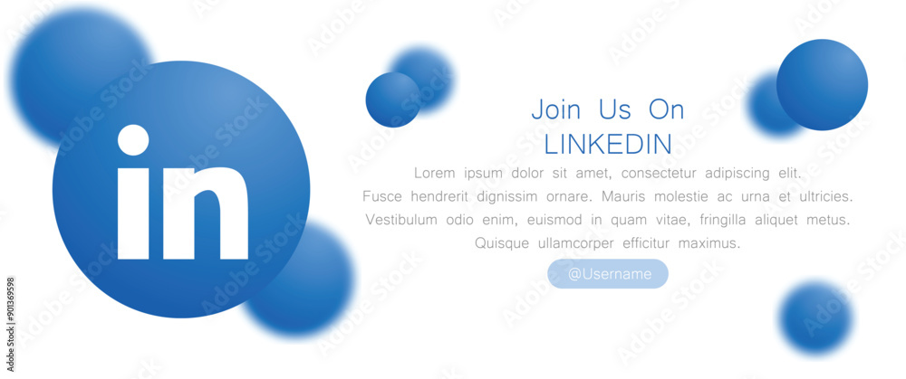 join us on linkedin . linkedin logo social media icon button in ...