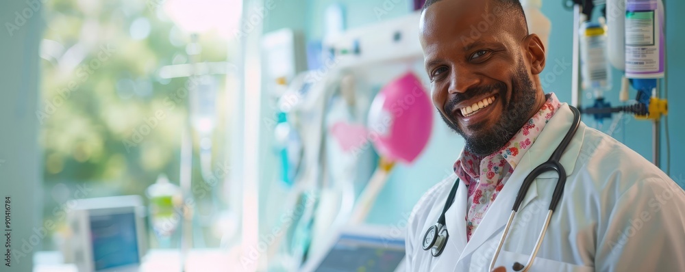 Doctor and patient discussing follow-up care during discharge process ...