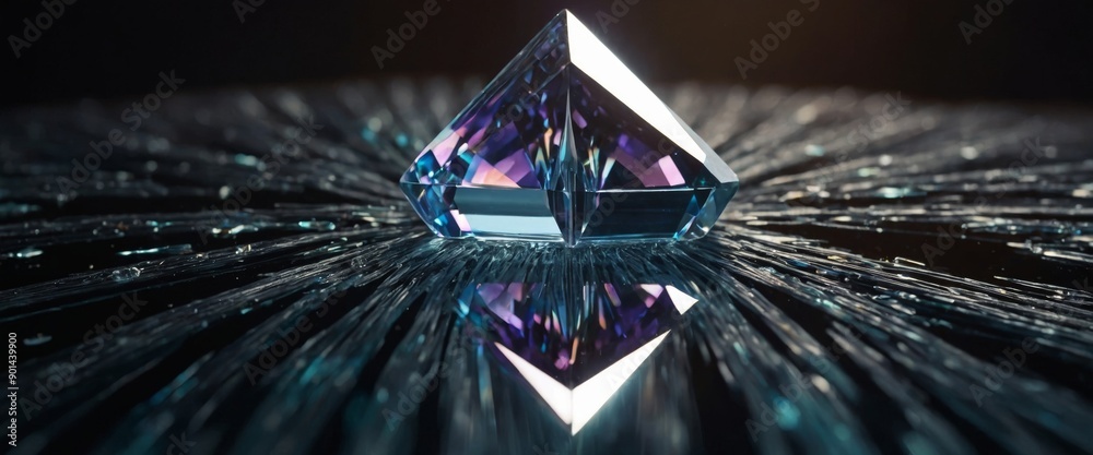 Explore the shimmering beauty of a photonic crystal, where light bends ...