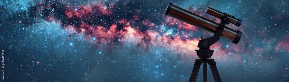 telescopic exploration of the night sky - milky way galaxy, starry sky ...