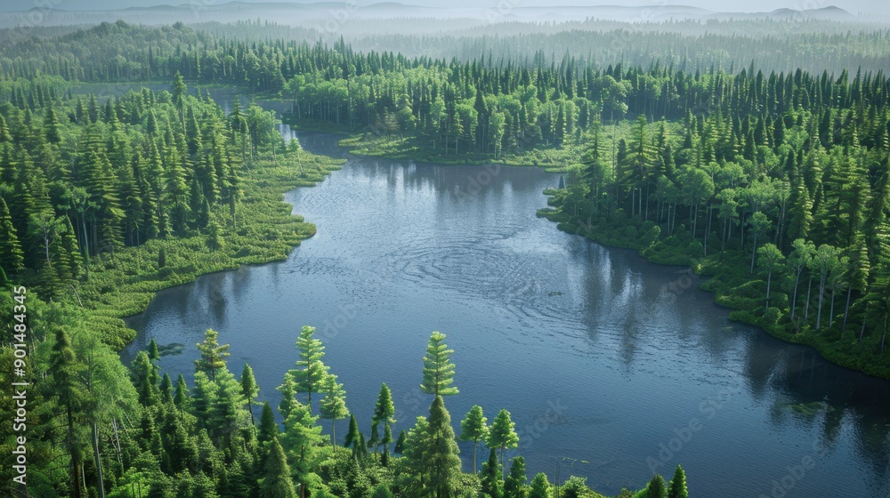 Boreal Forest: The taiga biome, marked by its coniferous forests and cold climate, has long ...