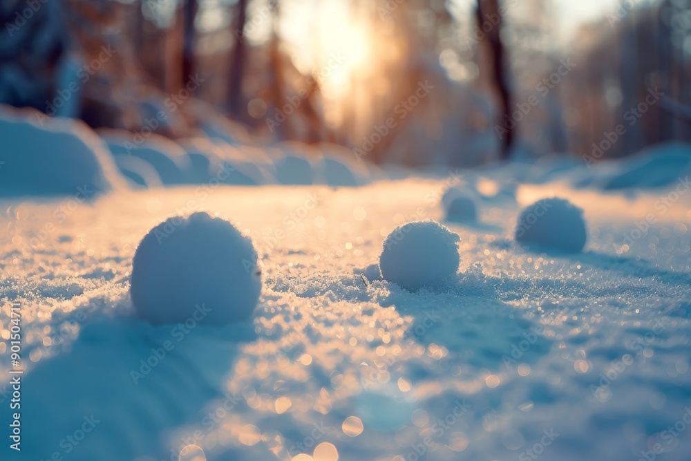 Rolling down a slope forms wheel-shaped snowballs using tilt shift ...