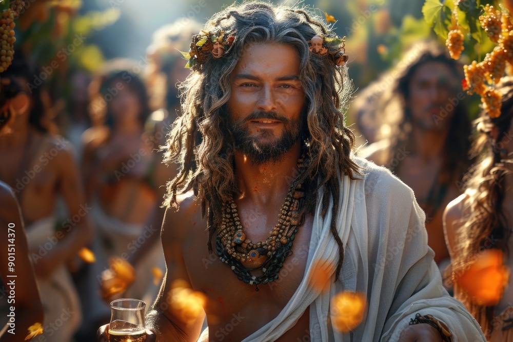 Dionysus, the youthful olympian god of wine and revelry in greek ...