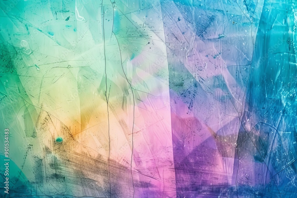 Distressed film texture background with rainbow leak overlay effect ...
