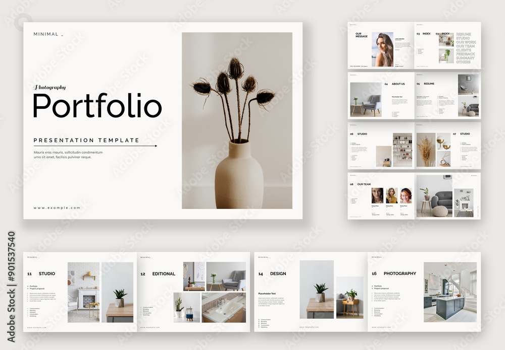 Project Portfolio Layout Stock Template | Adobe Stock