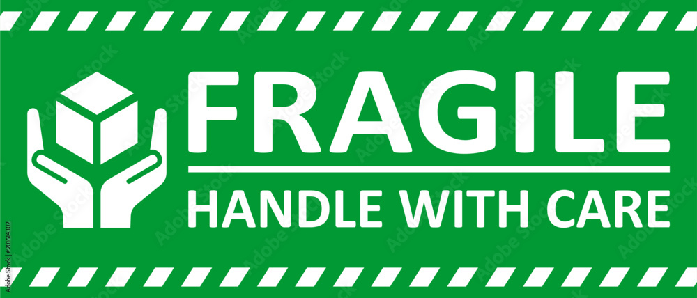 Fragile package icons set, handle with care logistics and delivery ...