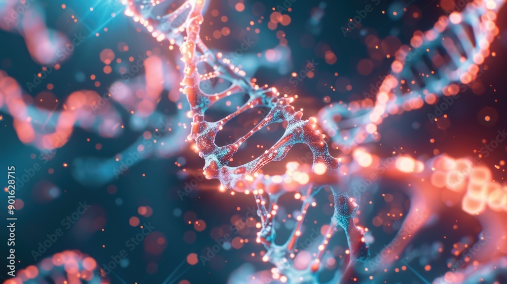 Structures visual representation of DNA and its role in cellular energy ...
