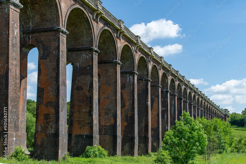 The Ouse Valley Viaduct (or Balcombe Viaduct) near Balcome, UK, for the ...
