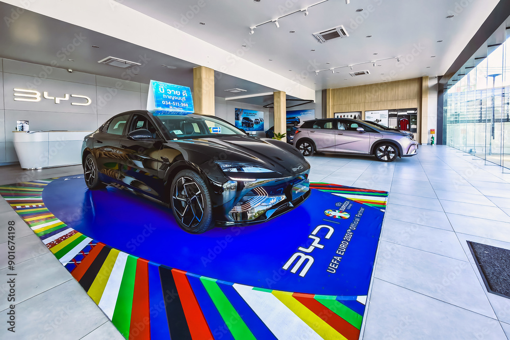 KANCHANABURI - THAILAND, JULY 6,2024 : Inside a showroom and interior ...