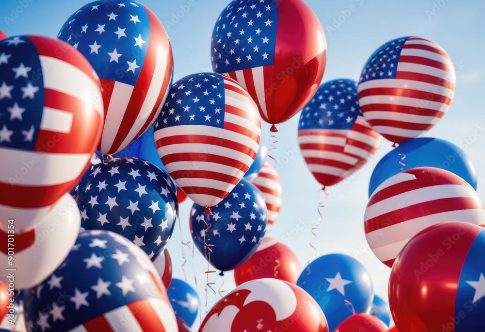 the symbolism of using American flag balloons in a National Loyalty Day ...