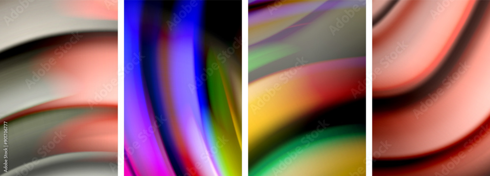 Blurred color line backgrounds. Vector Illustration For Wallpaper ...