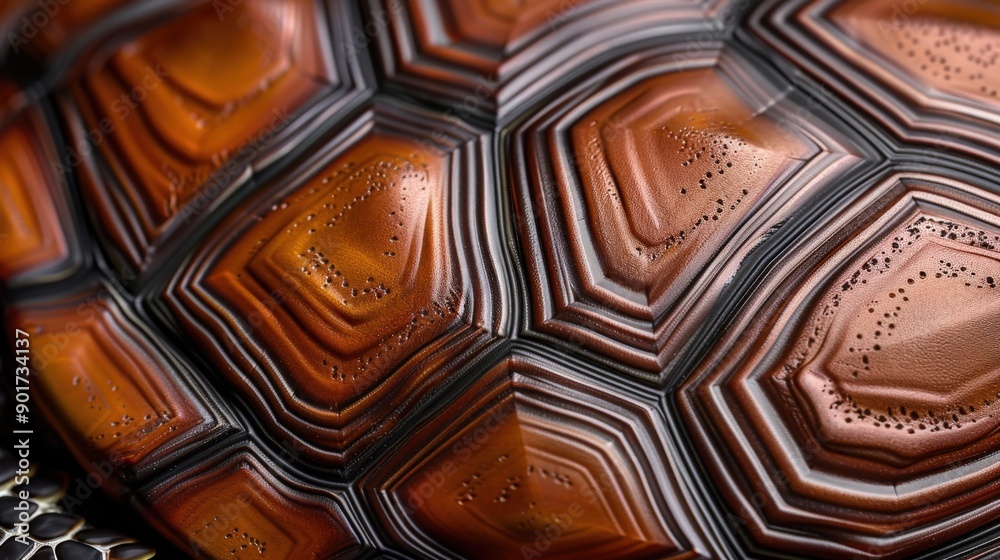 Detailed 3D texture of turtle shell with rich colors animal themed ...