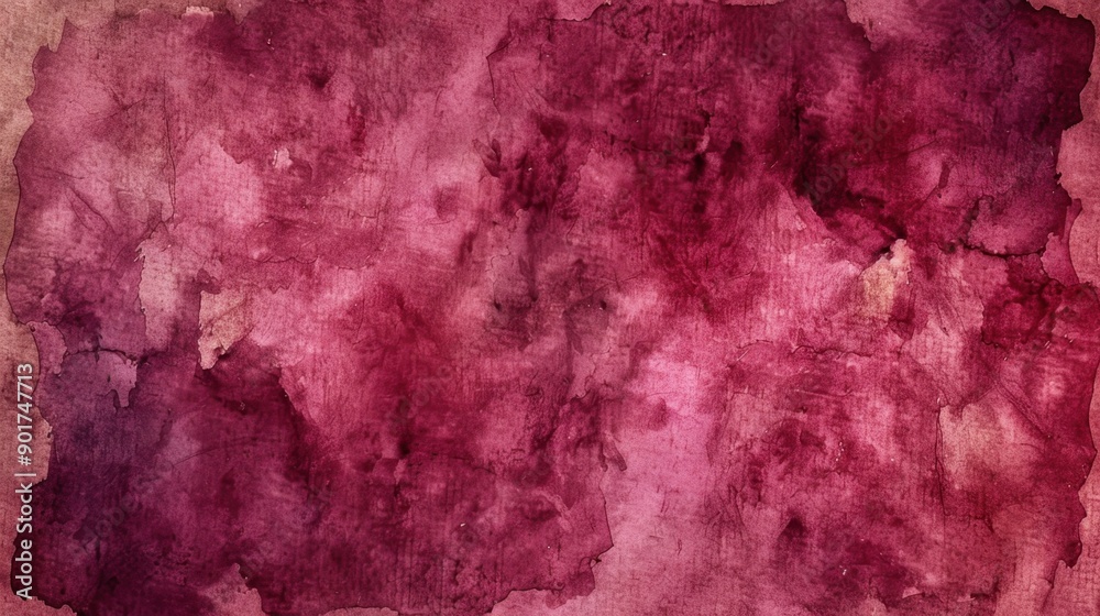 Maroon watercolor paper background with a kraft cardstock texture ...