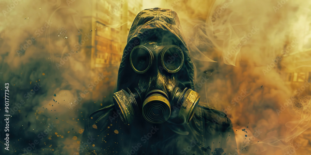 Gasmask portrait. The Chemical Menace: Warfare's Deadly Arsenal ...