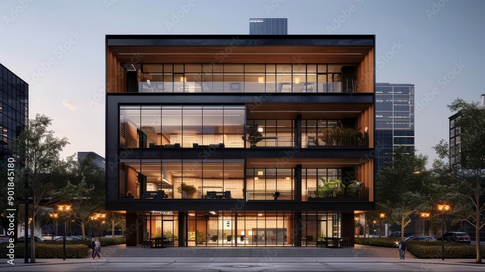 Sustainable LEED-Certified Office Building in Downtown Business ...