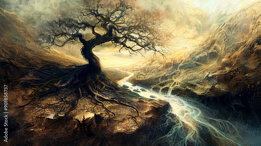 Show how seemingly opposing elements are interconnected and dependent ...