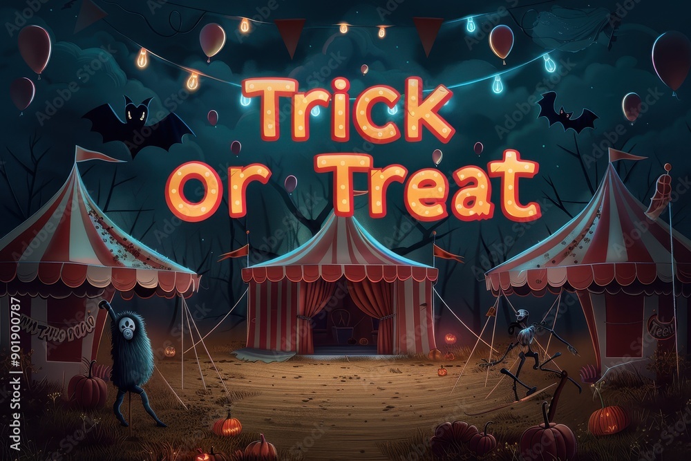 Circus of Horrors Collage: Pictures of a horror-themed circus with ...