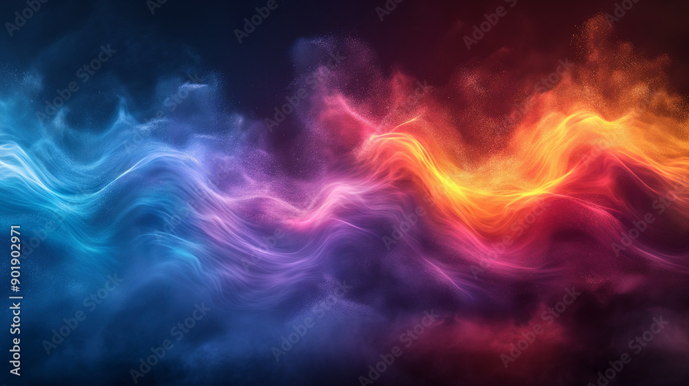 A detailed visualization of the electromagnetic spectrum, highlighting ...