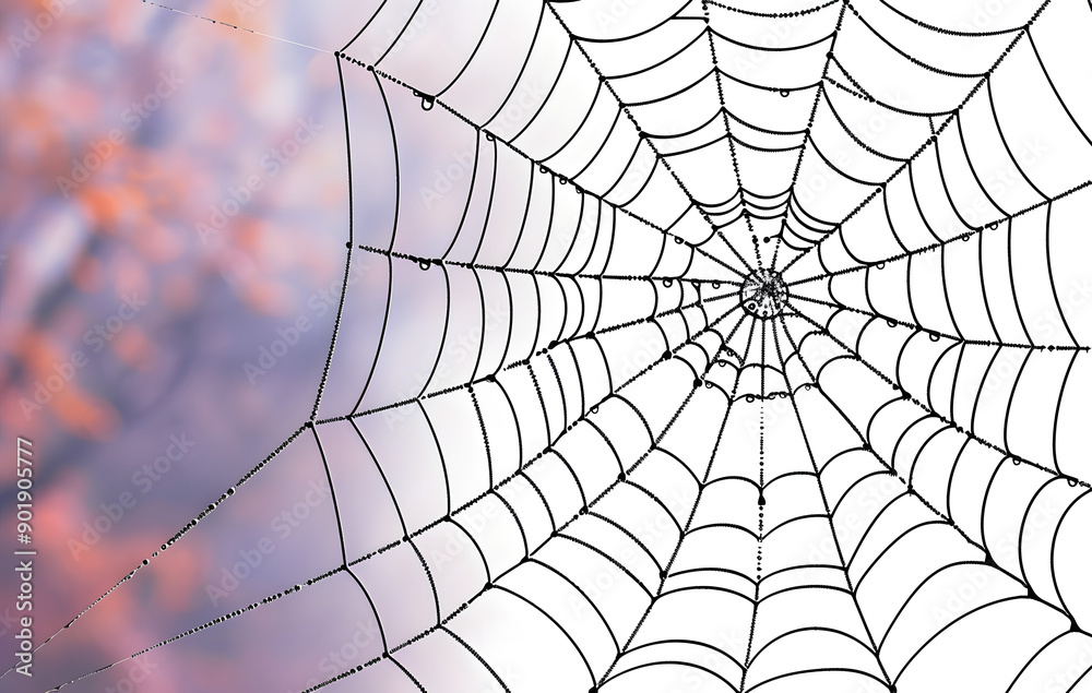 spider web element halloween. spider frame border design template Stock ...