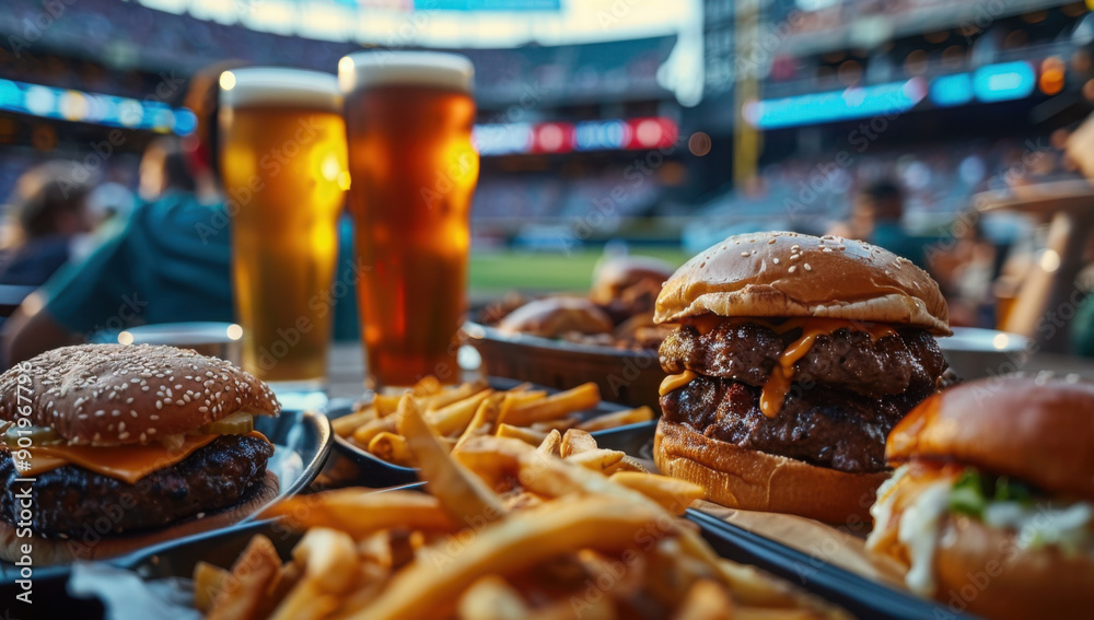 Crowded baseball stadium serves up fan-favorite ballpark food like ...