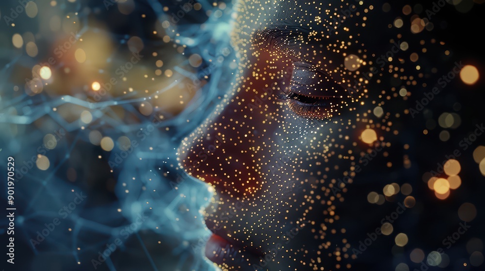 Person mind-map or memory chart, exploring the connection between ...