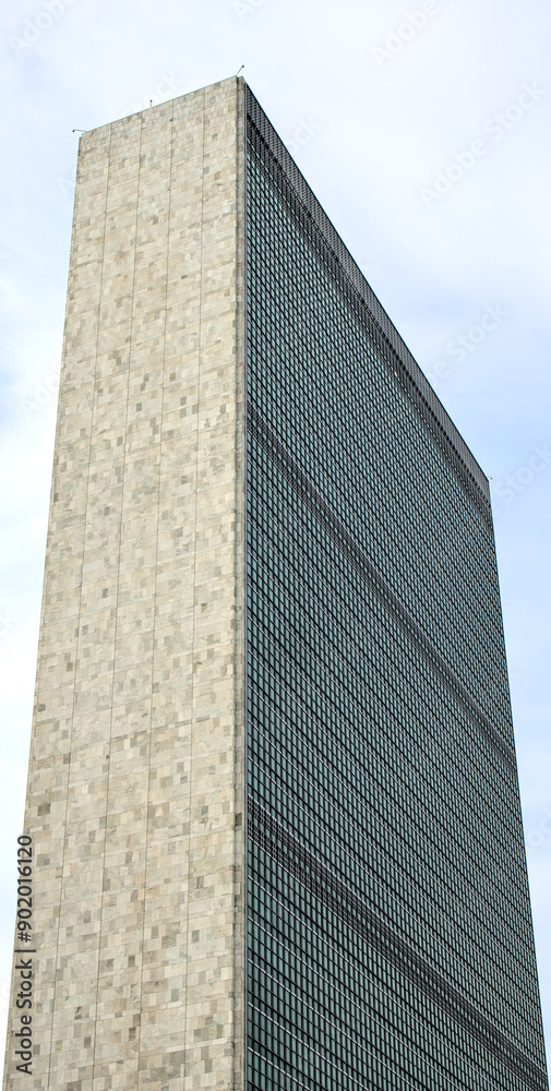 united nations headquarters building in new york (tall rectangular ...