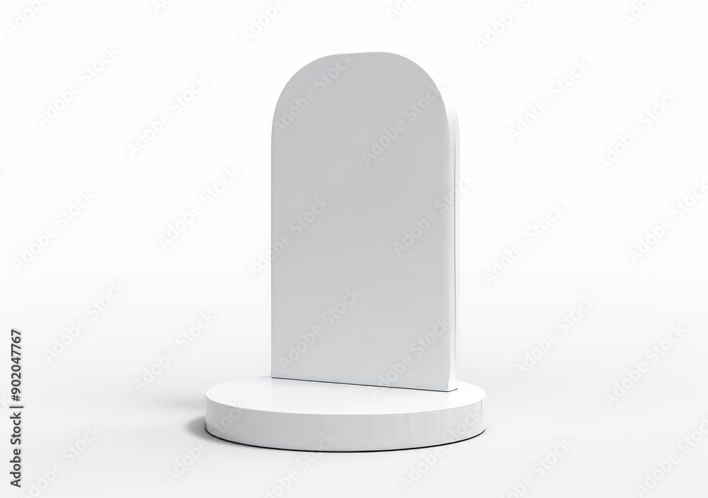 A curved exhibition tension fabric display backdrop for trade show ...