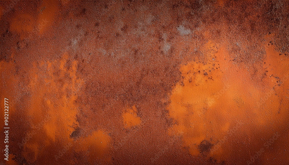 grunge rusty orange brown metal corten steel stone concrete wall or ...