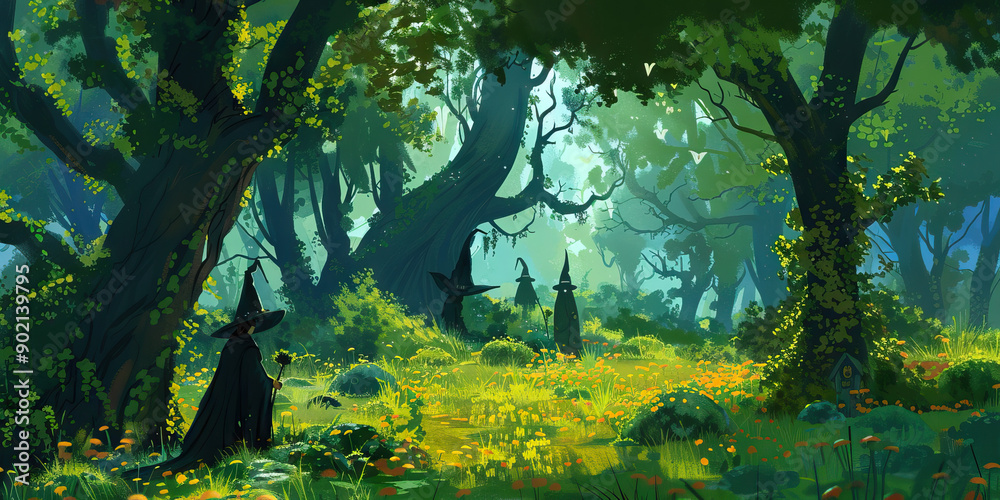 The Enchanted Forest: A Realm Where Witches Commune with Nature ...
