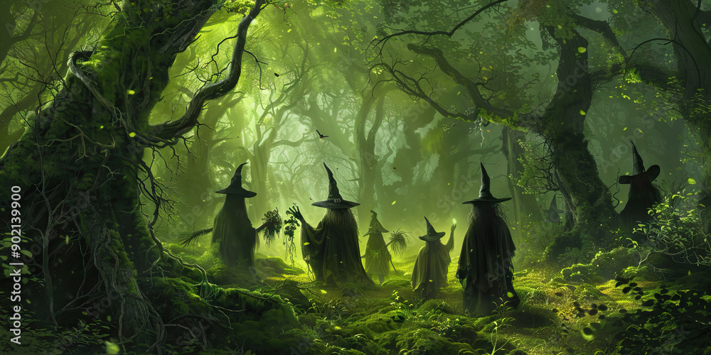 The Enchanted Forest: A Realm Where Witches Commune with Nature ...