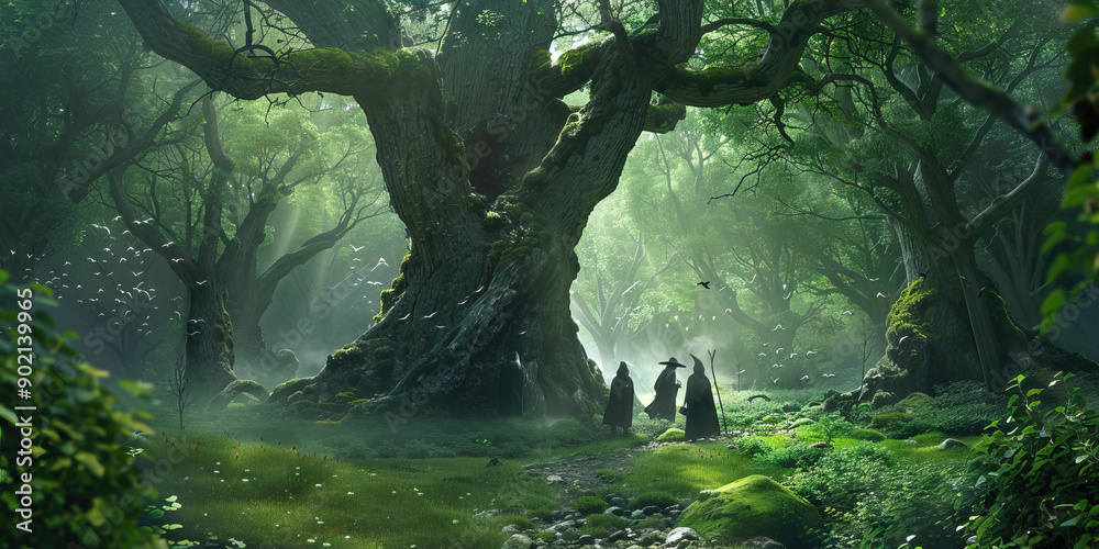 The Enchanted Forest: A Realm Where Witches Commune with Nature ...
