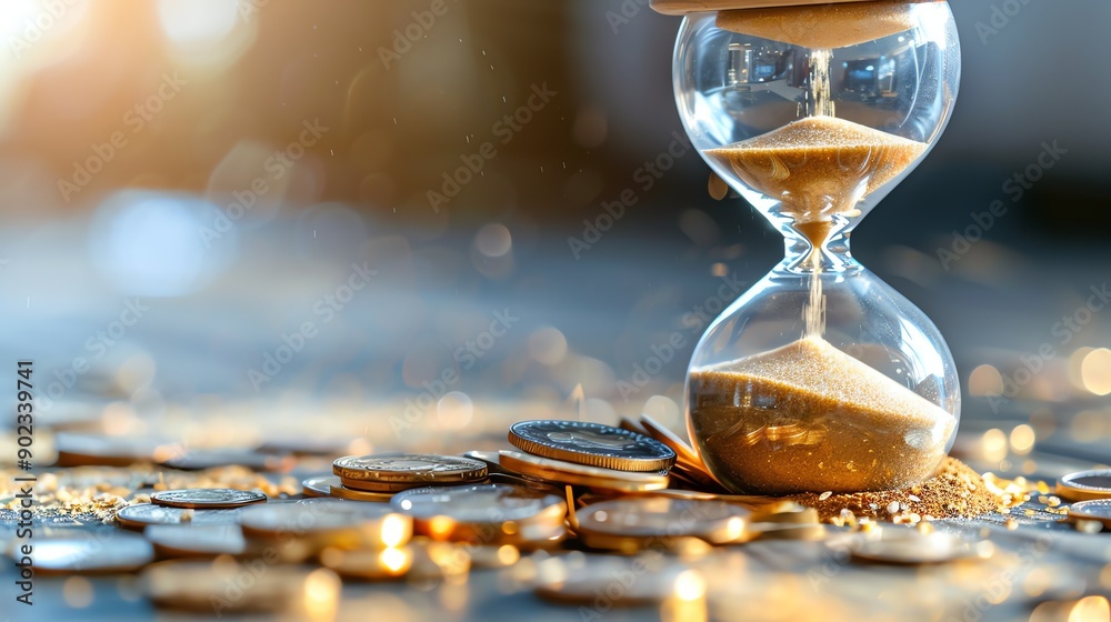 Time is money.âŒ› The hourglass is a symbol of the passage of time.â ³ ...