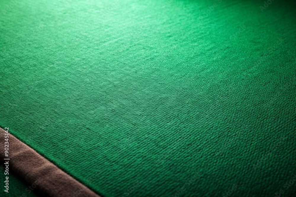Poker table felt background in green color at a tilted angle, game, win ...