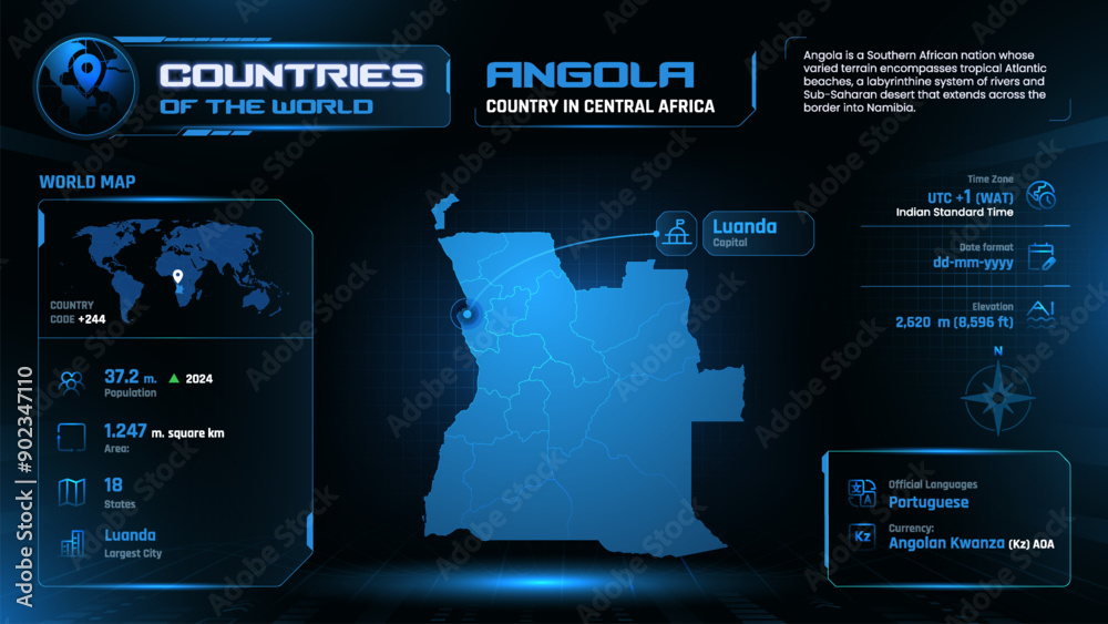 Angola Map Detailed Insights on Geography, Population and Key Facts ...