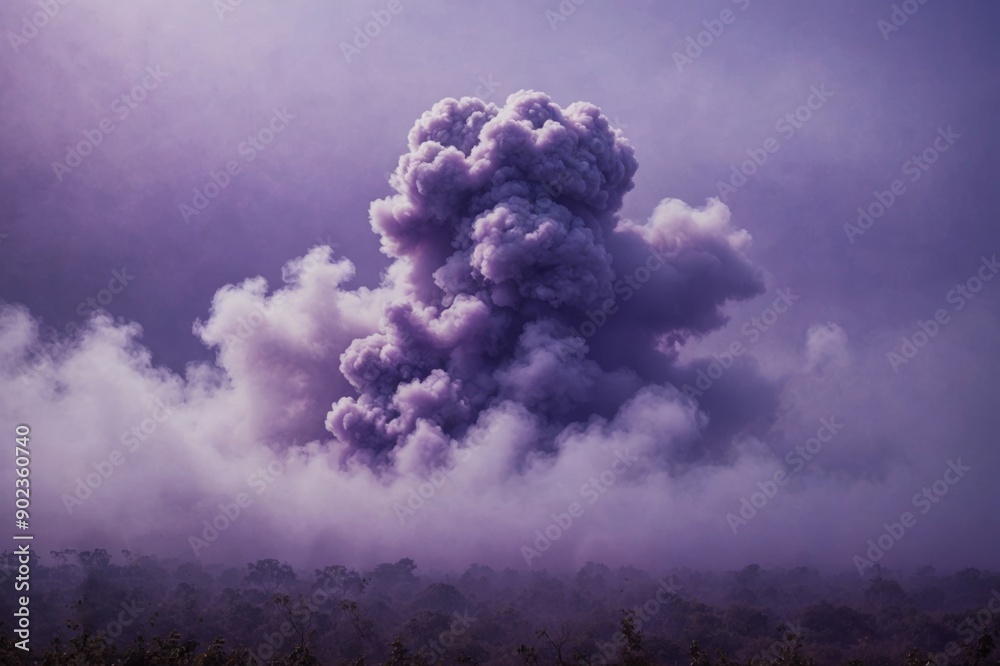 Purple Fog and Smoke Overlay, Purple mist, Violet Realistic Fog, Fog ...