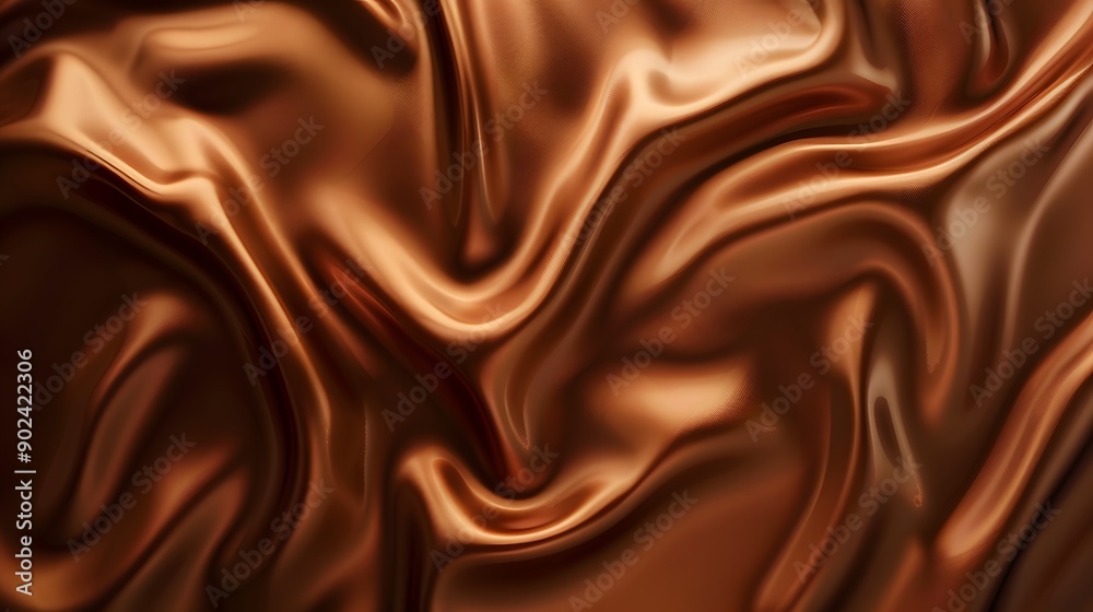 Chocolate background texture brown milk wave liquid cocoa cream swirl ...
