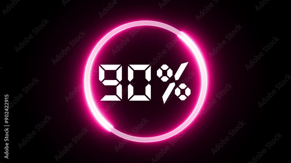 Loading animation video, Uploading progress bar animation loading ...