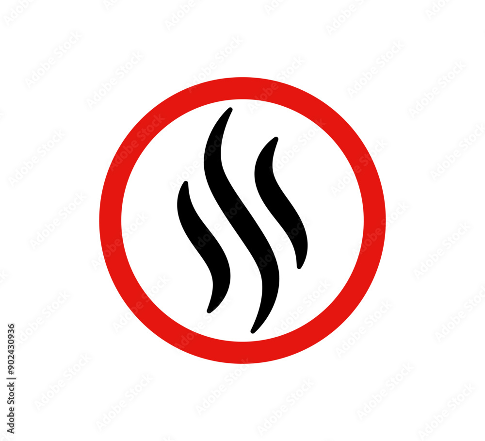Anti bad smell icon. Odor control label. Forbidden flavors symbol ...