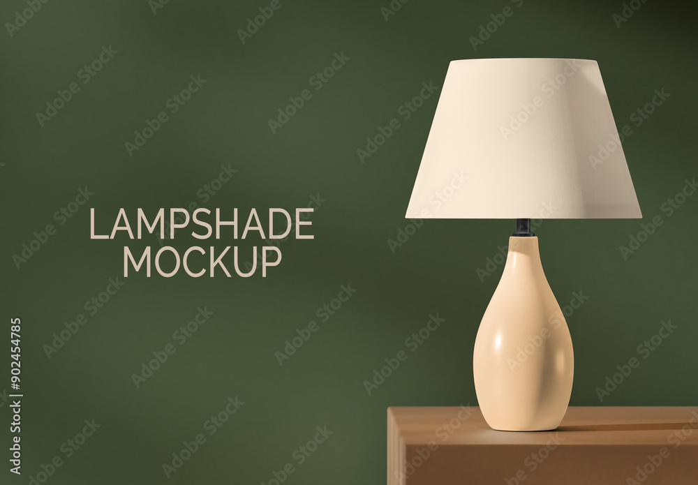 Interior Lamp Shade Mockup With Generative AI Stock Template | Adobe Stock