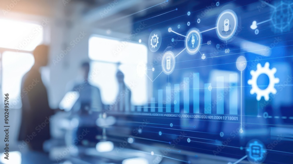 Abstract Representation Of Erp System Integrating Various Business Processes Erp Implementation