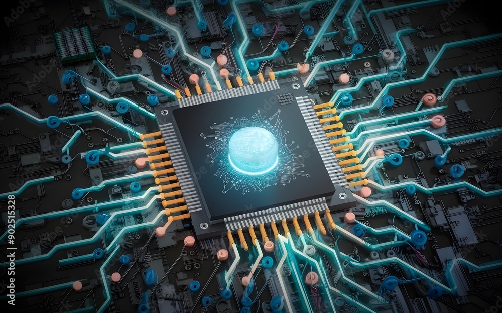 Ai electronic circuit board with processor for artificial intelligence ...