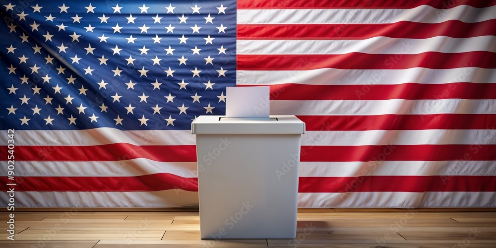 American flag backdrop proudly displays patriotic stars and stripes as ...