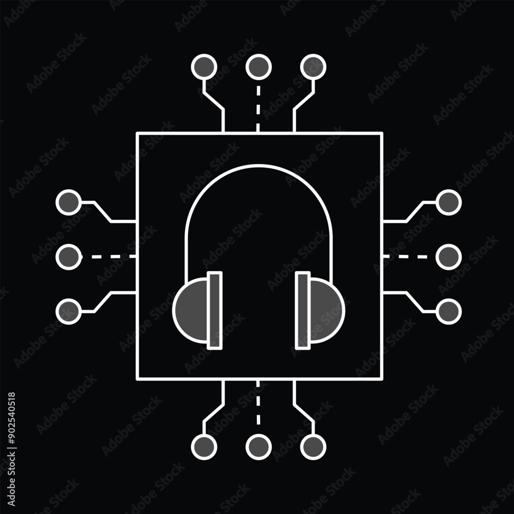 AI-Powered Customer Support Icon. Automated Customer Service Icon ...