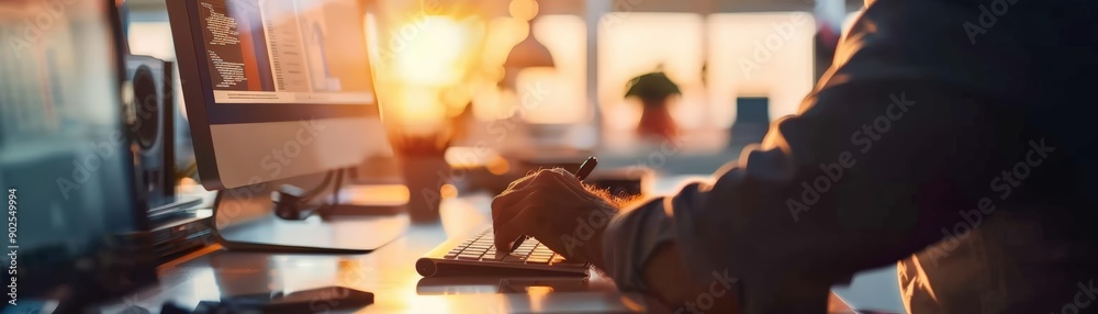 Content creator illustrating a comic strip in a creative studio ...