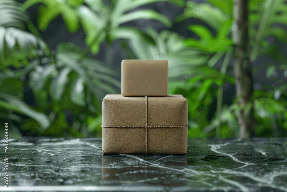 Sustainable Packaging in a Lush Forest Eco-Friendly Innovation and ...