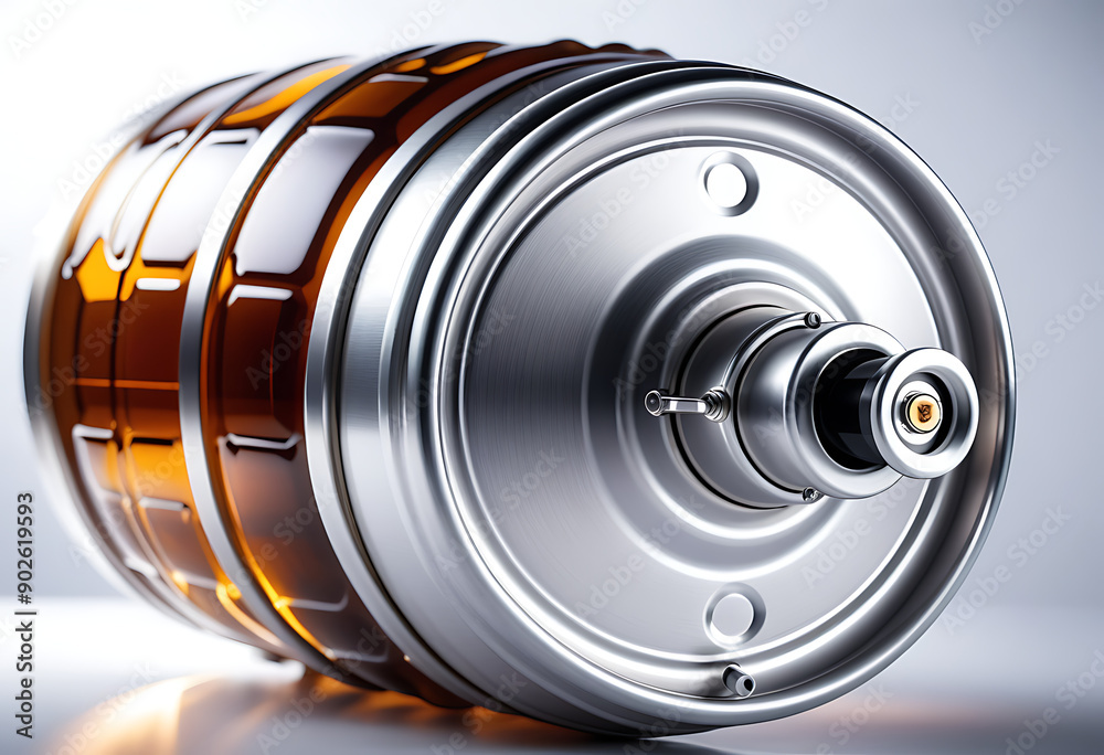 metal beer keg white background high resolution high details vibrant ...