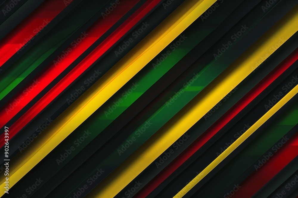 Juneteenth Day backdrop and Black History Month. Modern, artistic red ...